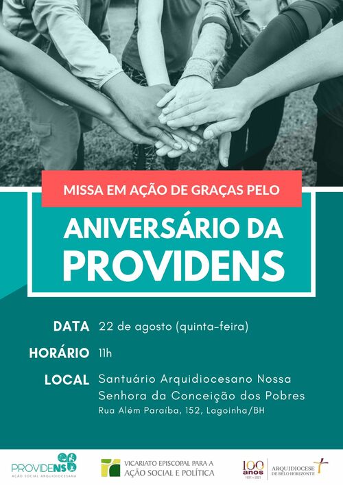 Aniversário da Providens: 22 de agosto - celebração dos 67 anos da ...